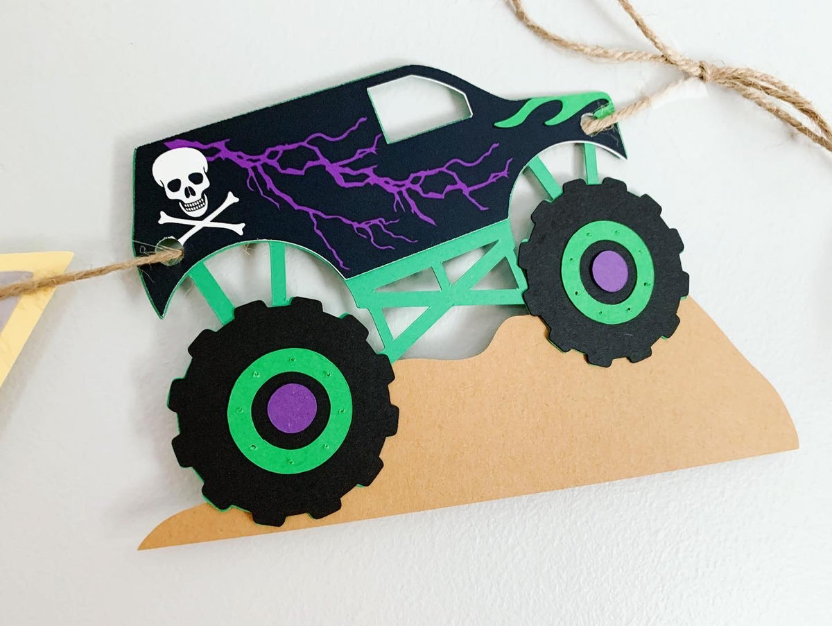 Monster Truck Custom Phrase Banner – Declan & Smith