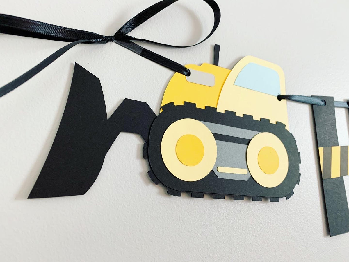 Construction Happy Birthday Banner – Declan & Smith