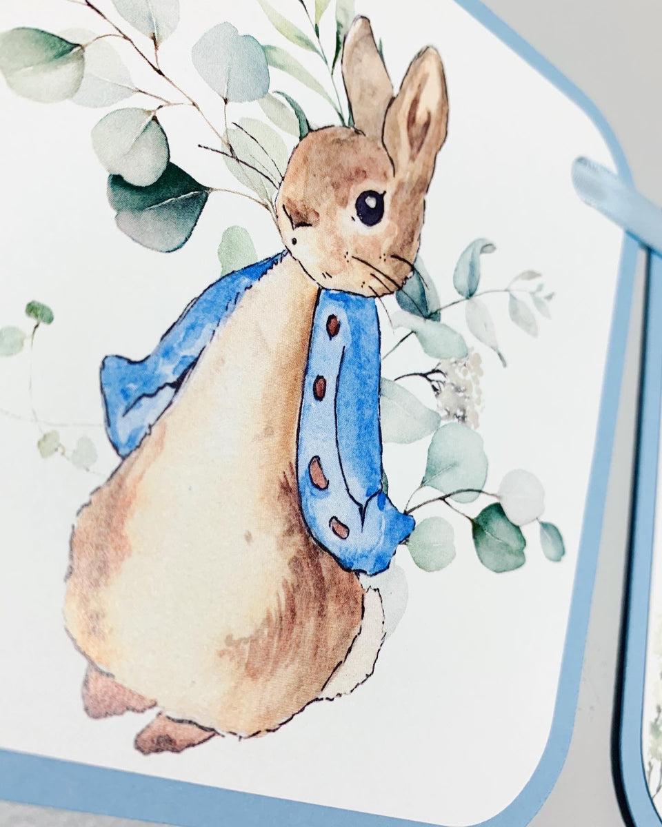 Peter Rabbit Custom Phrase Banner – Declan & Smith